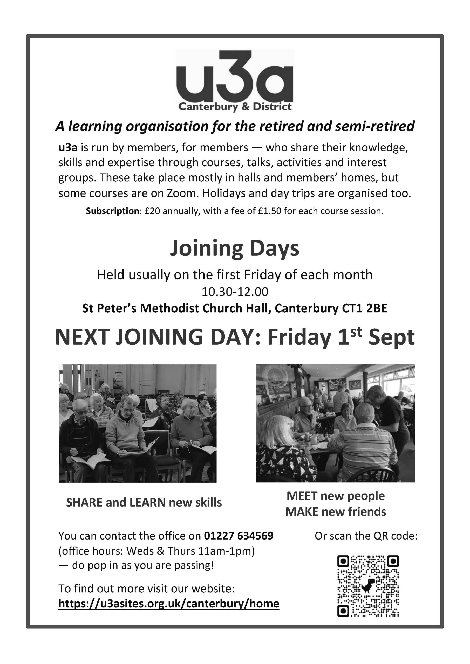 U3A Joining Days - The Net Magazine