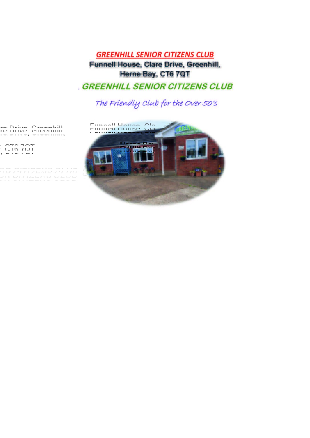 Greenhill Senior Citizens Club - The Net Magazine