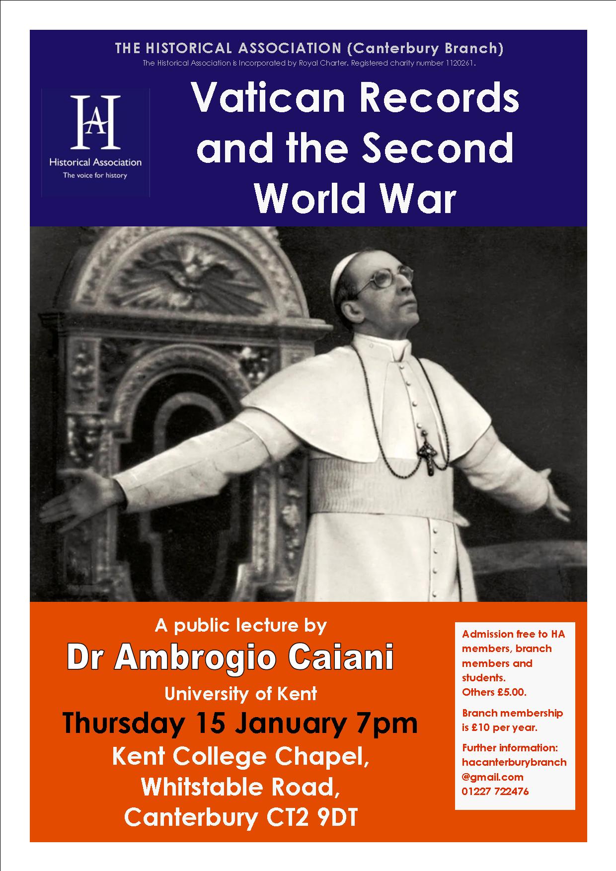 VATICAN RECORDS AND THE SECOND WORLD WAR - The Net Magazine